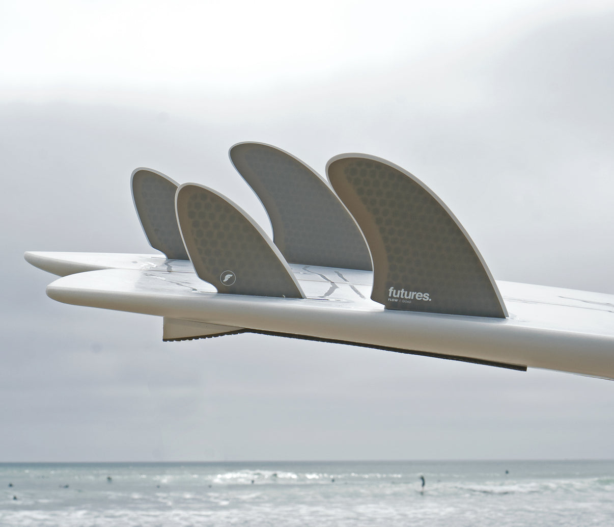 FUTURE FINS - FLOW QUAD - HONEYCOMBE - SLATE – Pollywog